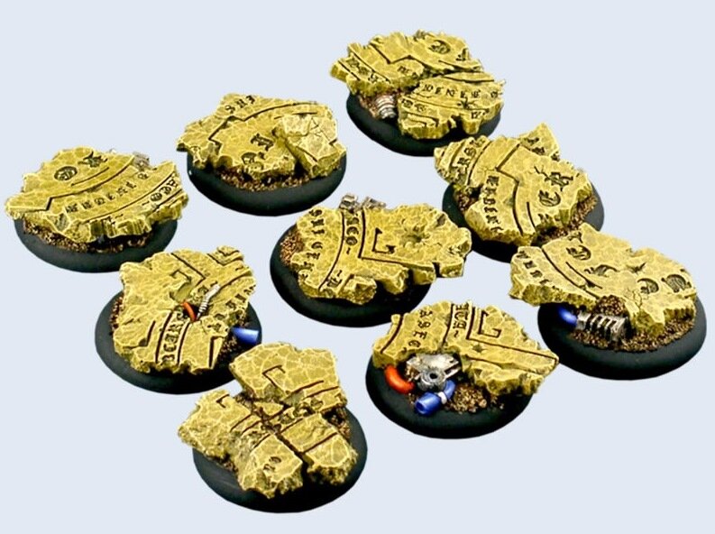 Temple Bases: 30mm Round (x5), 3,61