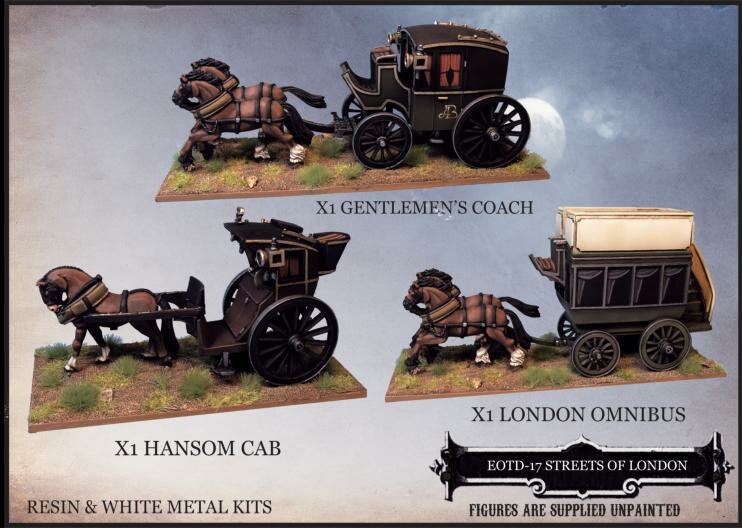 Empire of the Dead: Streets of London - Victorian Vehicles Set, 46,30