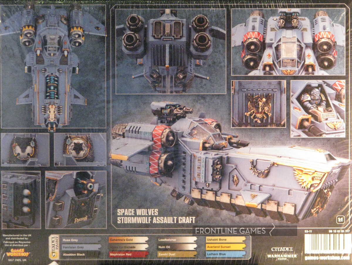 Space Wolves Stormfang/Sturmwolf Gunship, 54,39