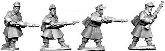 German Riflemen in Greatcoats, 7,95