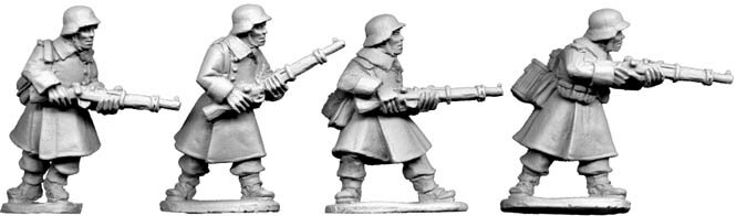 German Riflemen in Greatcoats II, 6,75