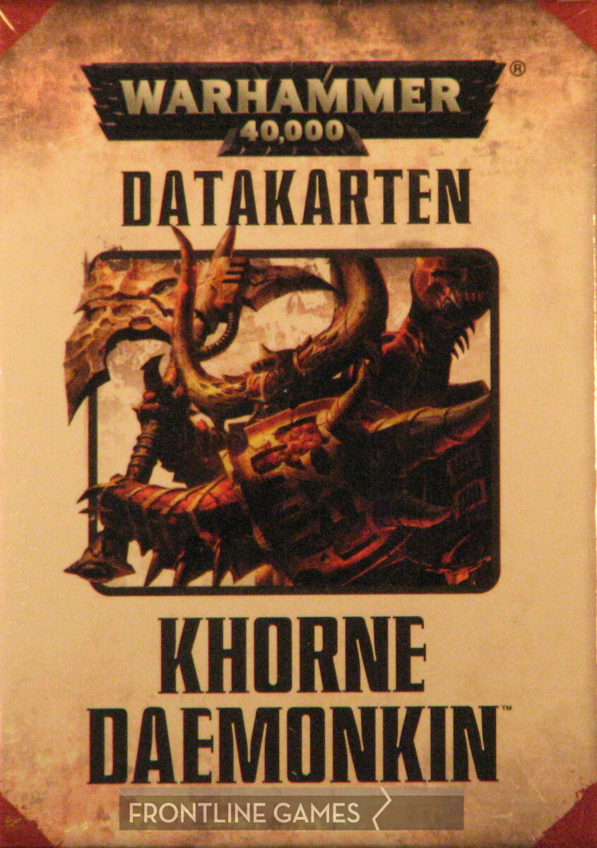 Warhammer-40.000-Datakarten: Khorne Daemonkin, 8,50