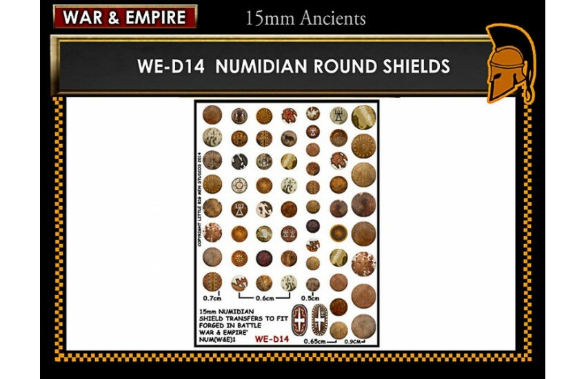 Numidian: Round Shields Decals, 5,50