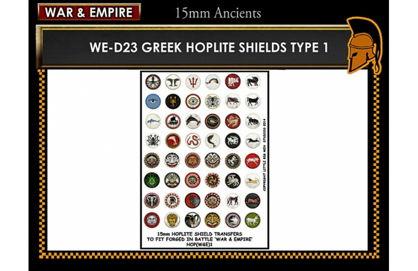 Greek: Hoplite Shields Type 1 Decals, 5,80