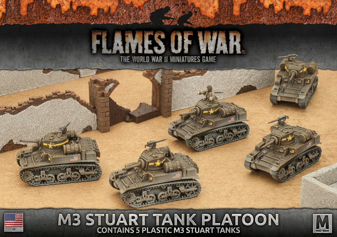 M3 Stuart Light Tank Platoon (MW), 36,00