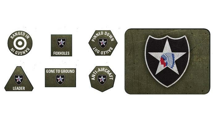 2nd Infantry Division Tokens and Objectives, 12,50